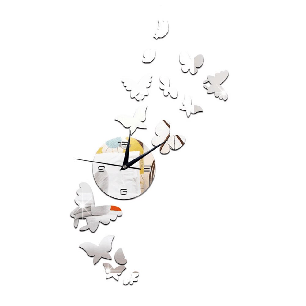 DIY 3D Mirror Wall Stickers Wall Clock Watch Art M... – Vicedeal