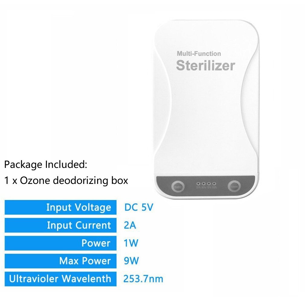 Quick UV Light Phone Sterilizer Box Jewelry Phones... – Vicedeal