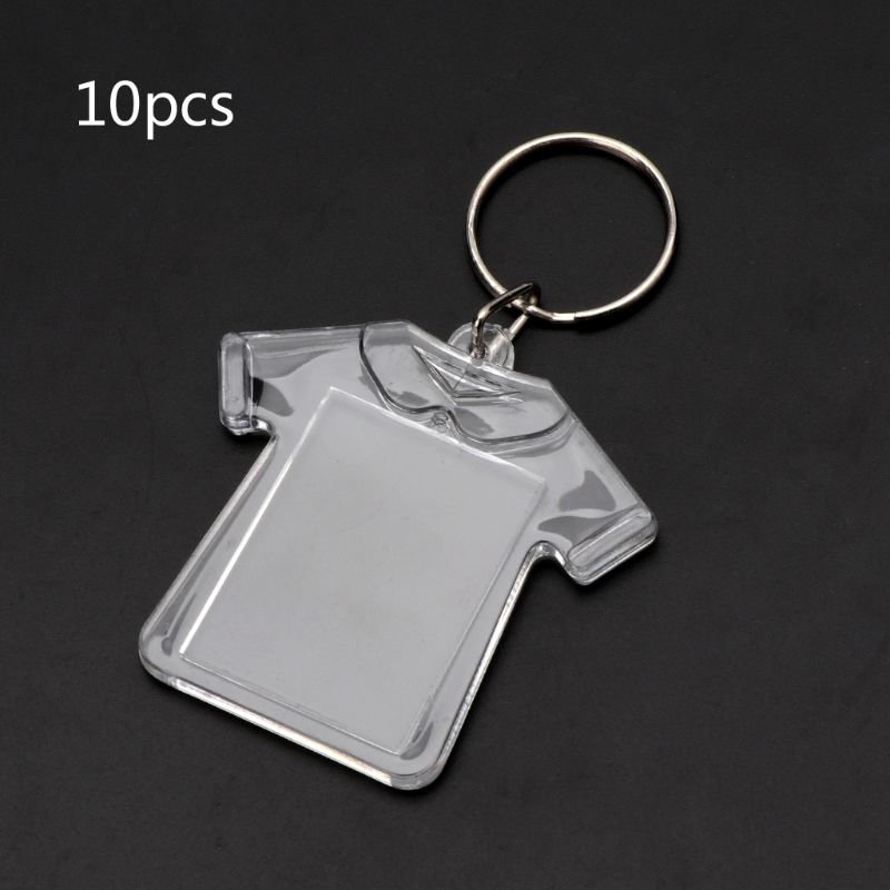 10Pcs Picture Blank Keyrings Transparent Acrylic K... – Grandado