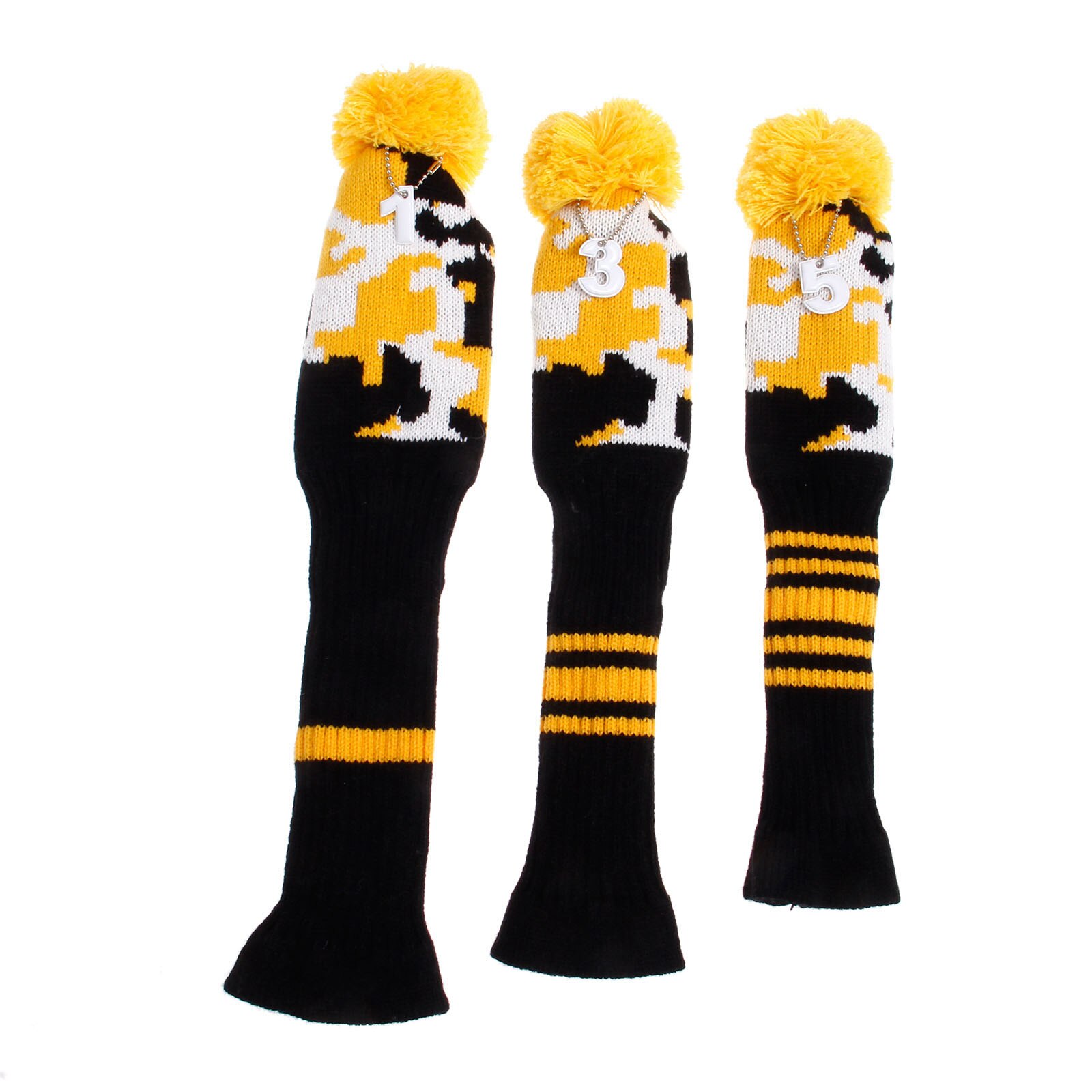 SURIEEN 3 Pcs Pom Pom Golf Woods Club Head Covers ... – Grandado