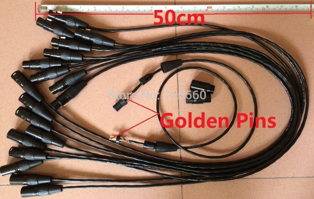 1.0 Meter lengte 3-Golden pin aansluiting DMX sign... – Grandado