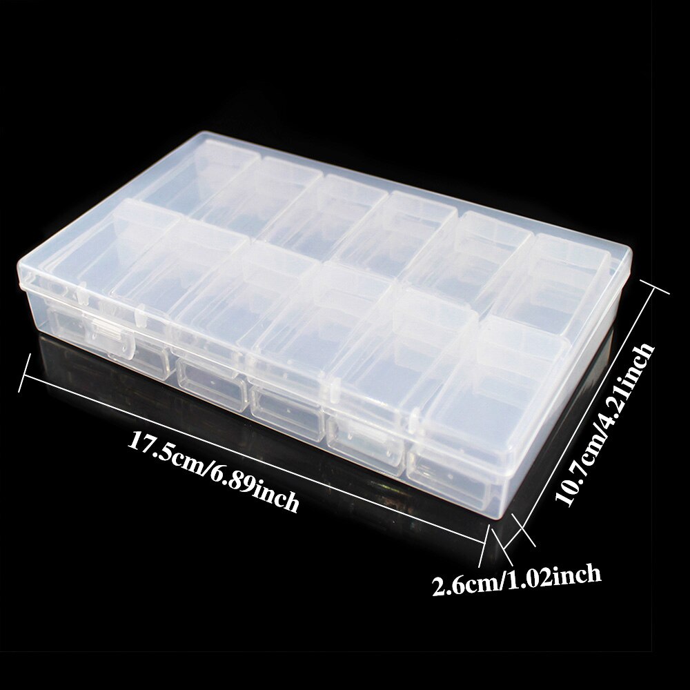 24 Compartments Ornaments Jewelry Storage Box Plas... – Vicedeal