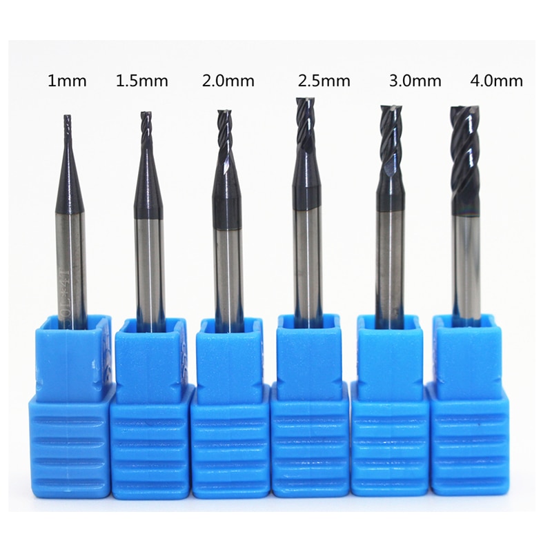 1pcs carbide end mill 1mm 1.5mm 2mm 2.5mm 3mm 4mm ... – Vicedeal