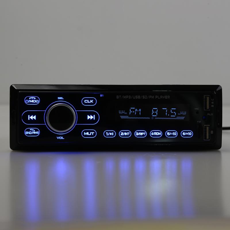 3207 Single DIN Car Stereo MP3 Player Classic Colo... – Grandado