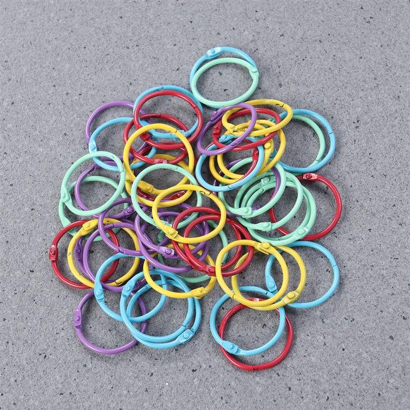 50Pcs Metal Book Rings Loose Leaf Binder Book Bind... – Grandado