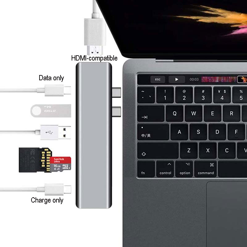 Mosible Thunderbolt 3 USB C Hub with HDMI-compatib... – Grandado