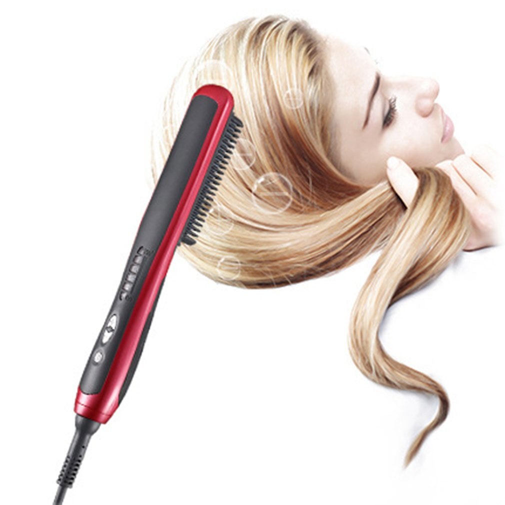 Straight Hair Comb Straightener Hair Curler Dual-u... – Vicedeal