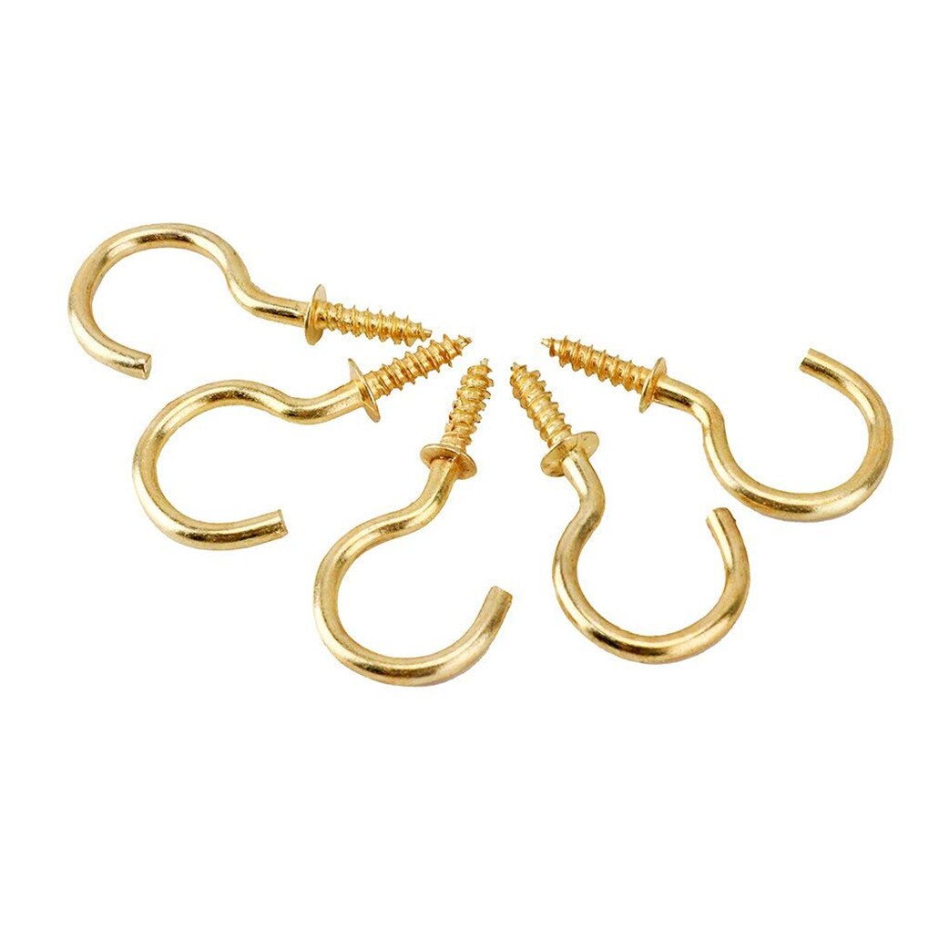 100 Stuks Messing Staal Plafond Cup Haak Schroef H... – Vicedeal