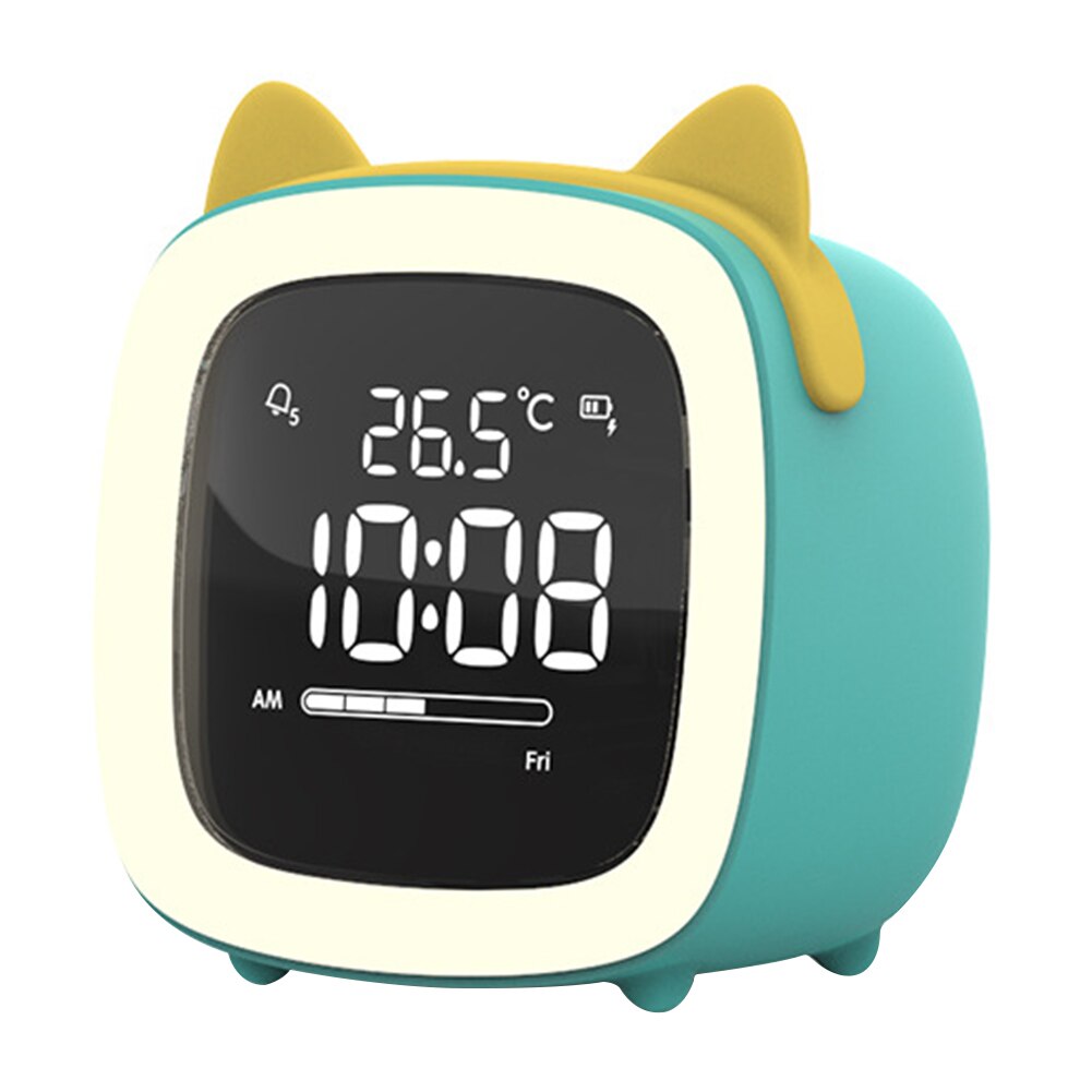 Cartoon Bunny Kids Alarm Clock Sleep Trainer Recha... – Vicedeal