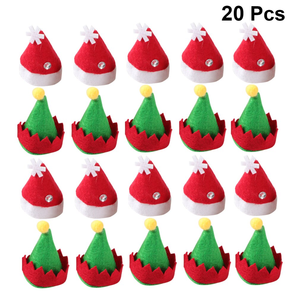 24pcs Christmas Caps Elf Lollipop Hats Christmas L... – Grandado