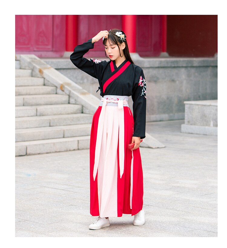 hanfu women folk dress wushu clothing woman chines... – Grandado