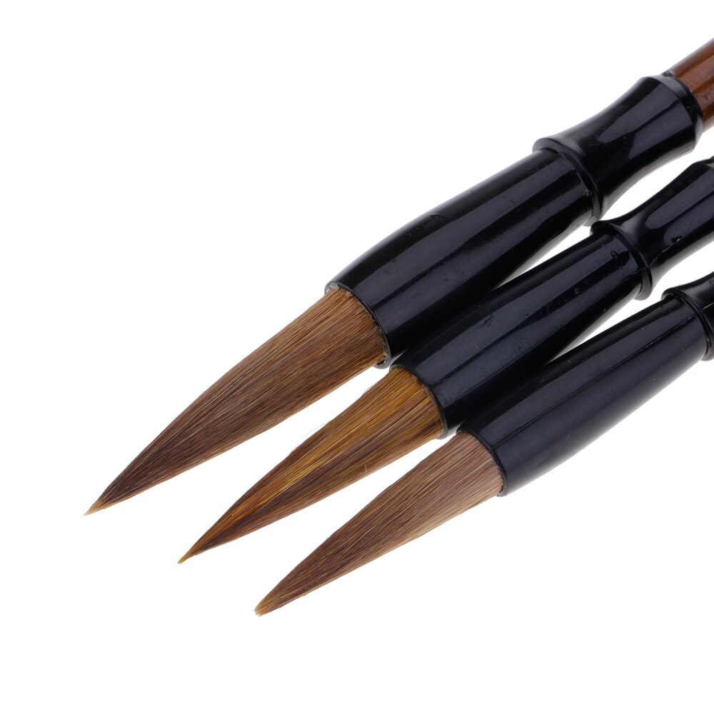 SHY 3PCS Chinese Calligraphy Sumi Drawing Kanji Br... – Grandado