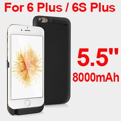 6 plus 6 SPlus 8000 mAh Externe Batterij Case Voor... – Grandado