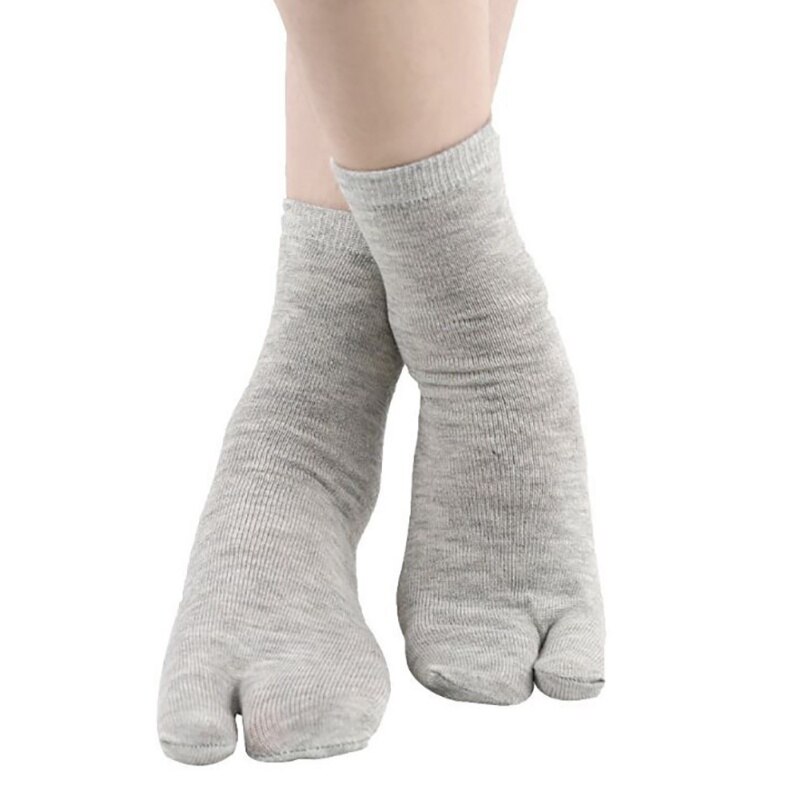 1Pair Long Tubes Two-toed Socks and Clogs Socks Ja... – Grandado