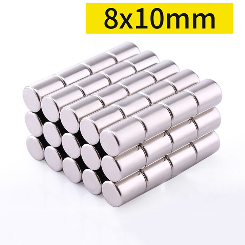 10pcs Dia Ø8mm NdFeB Round Powerful Magnets 1 1.5 ... – Grandado
