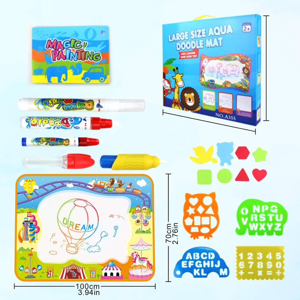100*70cm Drawing Toy Water Drawing Mat Coloring Ca... – Vicedeal