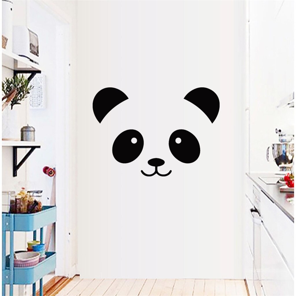 Panda smile face Wall Sticker Mobile children's be... – Grandado