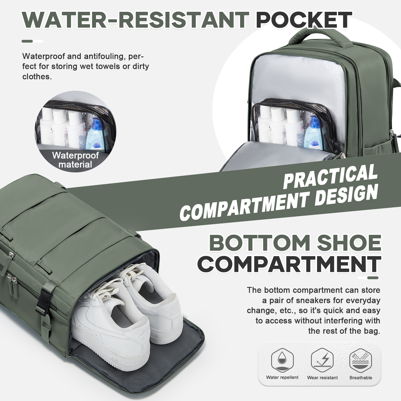 Herenrugzak Vliegtuig 40x20x25, Heren Dames Handba... – Vicedeal