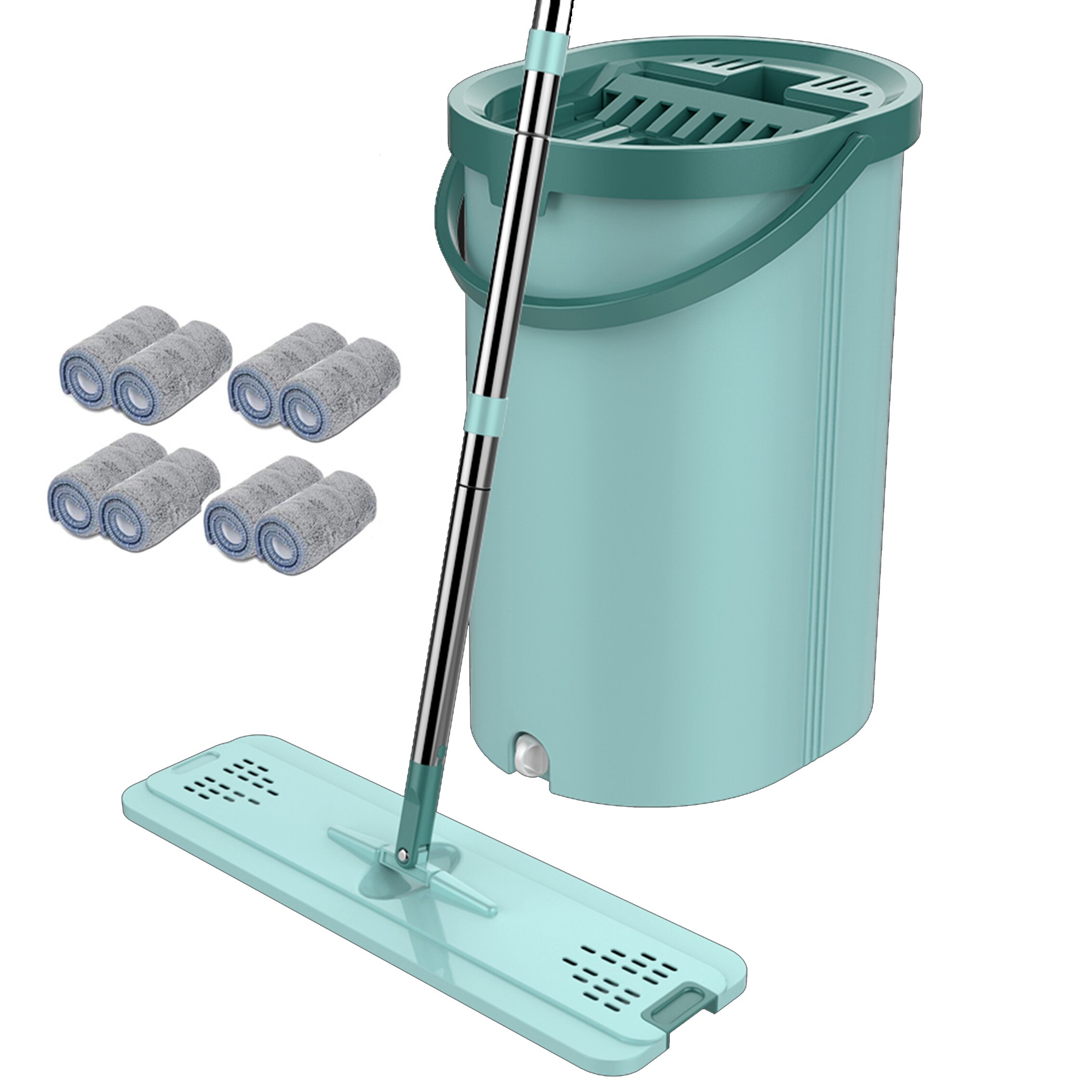 Magic Microfiber Cleaning Mops Platte Squeeze Magi... – Vicedeal