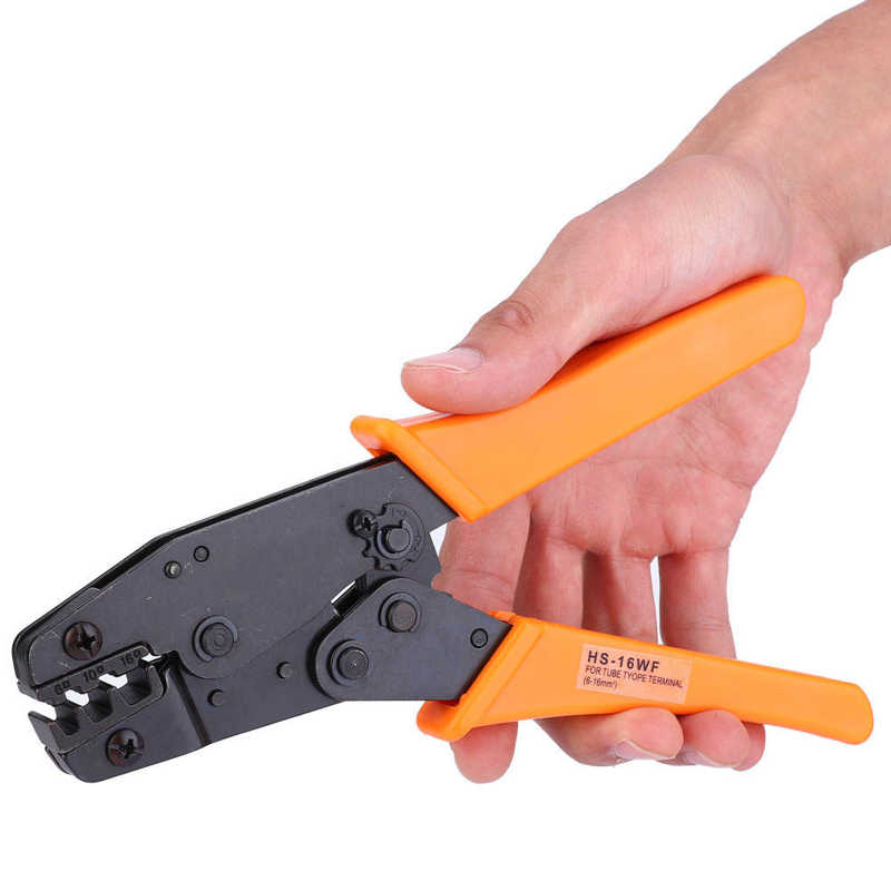 HS-16WF Ratchet Crimp Plier 6-16mm² 10-6AWG Pre-In... – Vicedeal