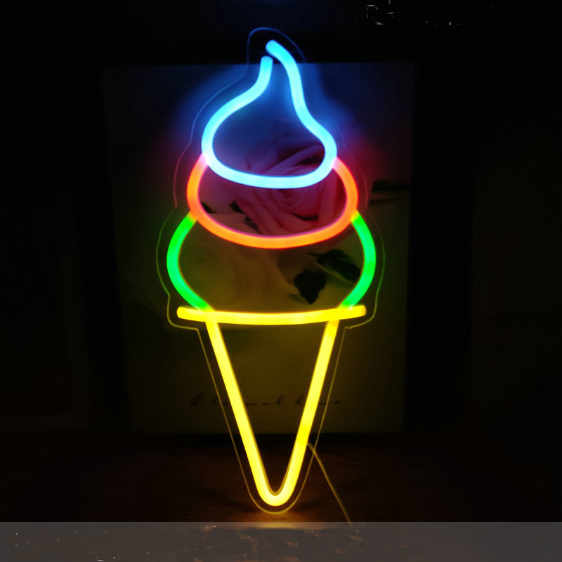 USB powered LED Neon Light Sign summer Beer Ice cr... – Vicedeal