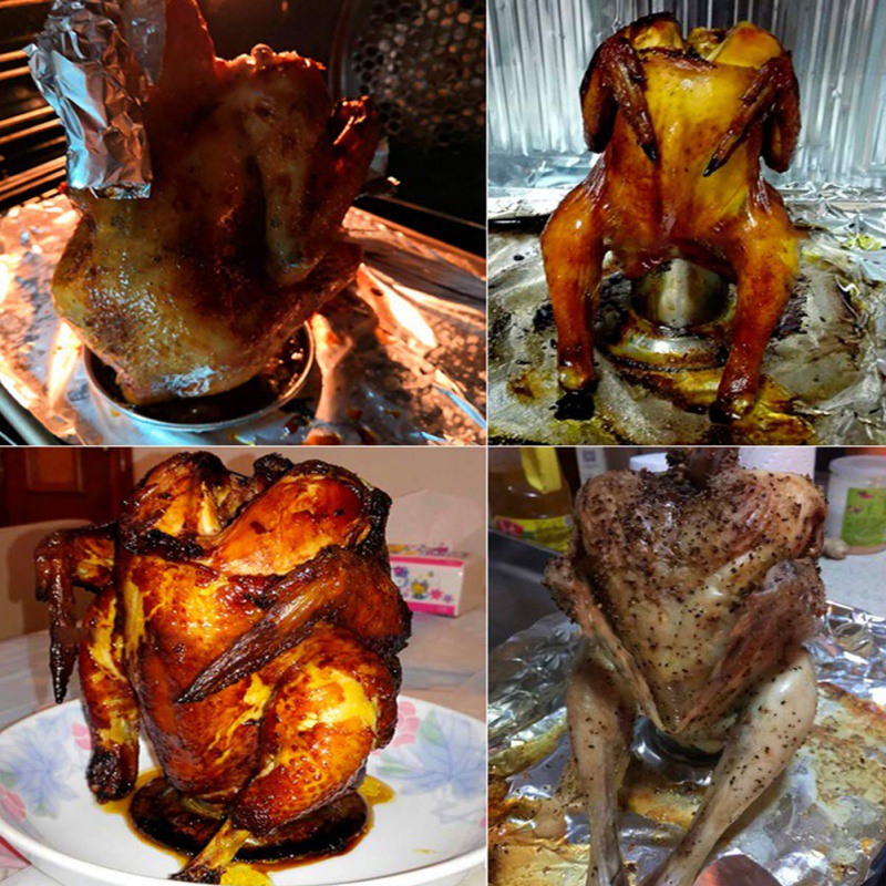 Stainless Steel Picnic Outdoor Chicken Roaster BBQ... – Grandado