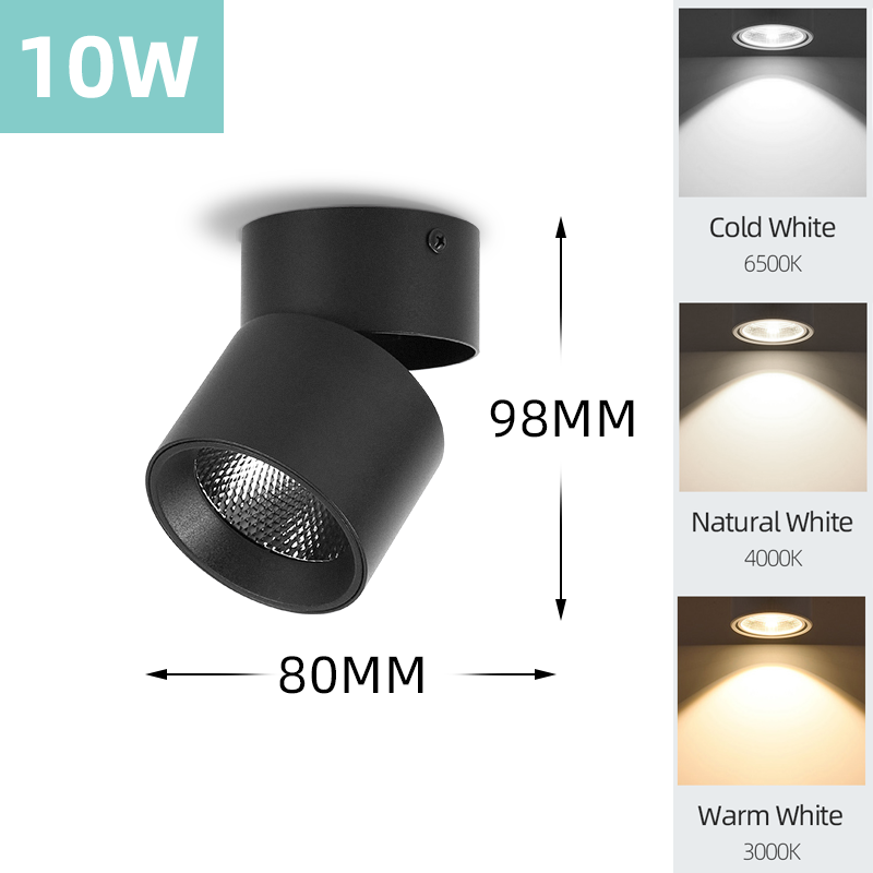 Colors Dimmable Led Downlight Foldable 360° Adjust... – Vicedeal