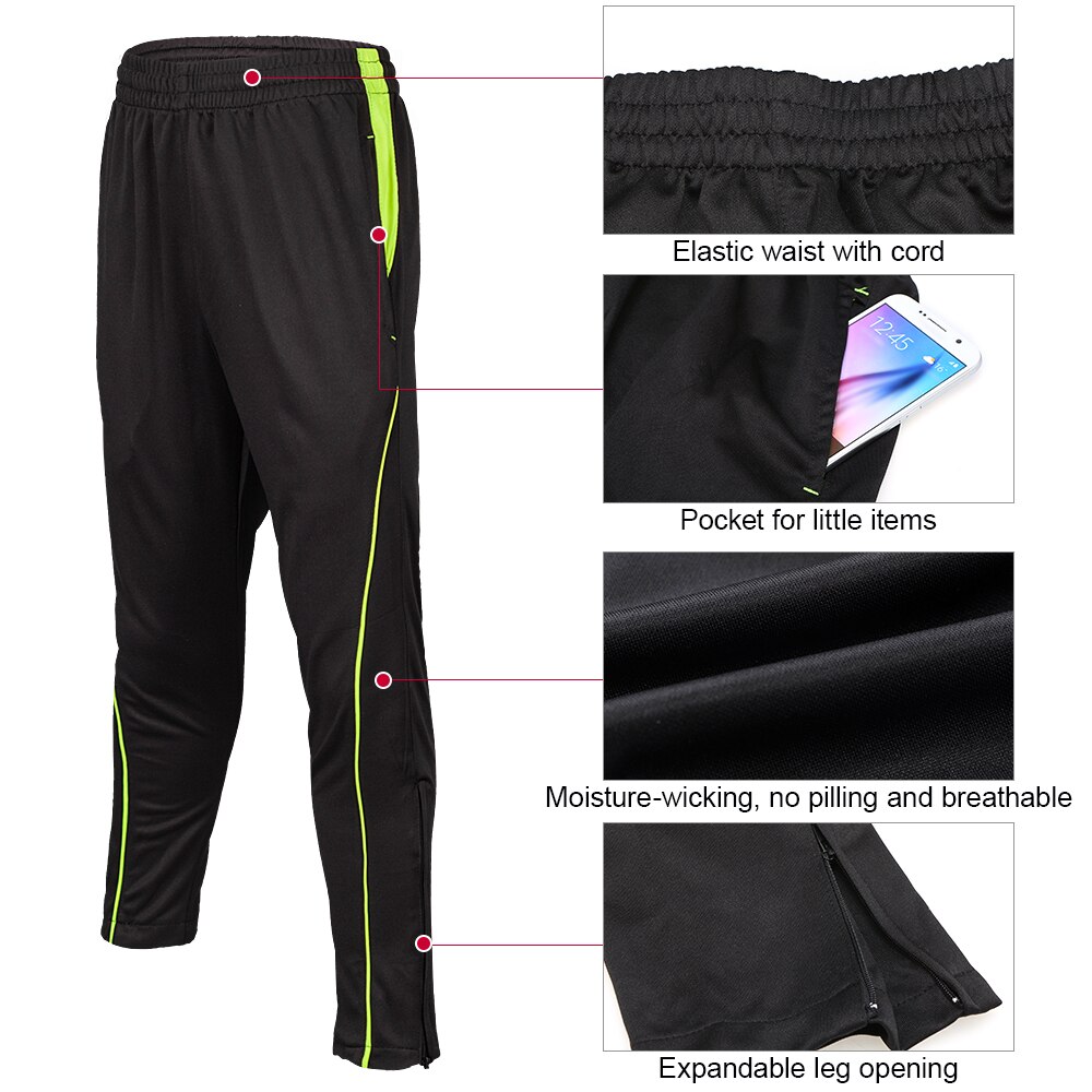 Men's Running Pants Tapered Slim Fit Sweatpants wi... – Vicedeal