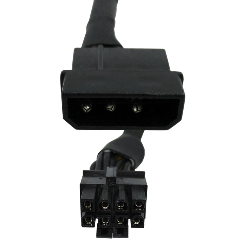 2 Pcs LP4 Molex Male To CPU 8 Pin (4+4) EPS-12V Po... – Vicedeal