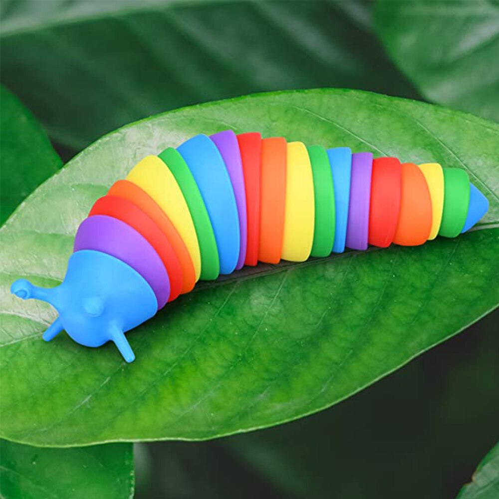 Slug Fidget Toy Colorful Toy Stress Relief for Aut... – Vicedeal