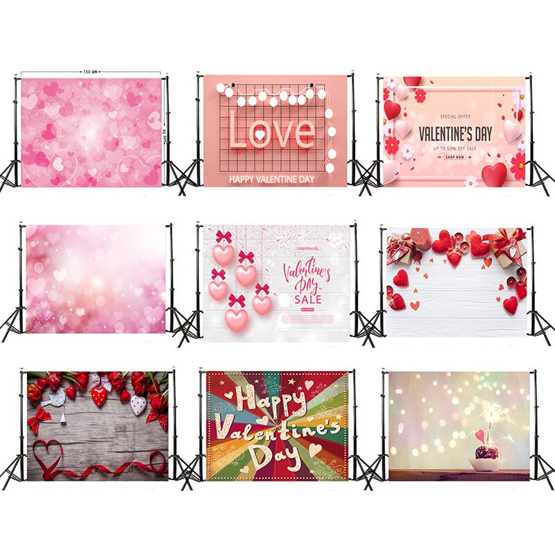 0.9X1.5m Love Heart Envelope Background Photograph... – Vicedeal