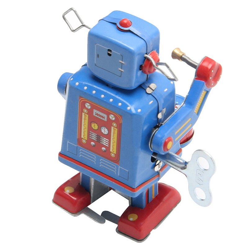 Retro Clockwork Wind Up Metal Walking Robot Toy Vi... – Vicedeal
