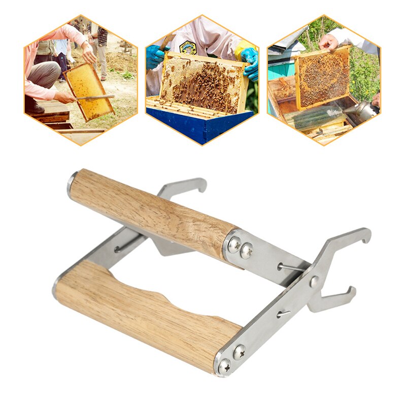 Wooden Bee Hive Frame Holder Grip Tool Beekeeper E... – Grandado
