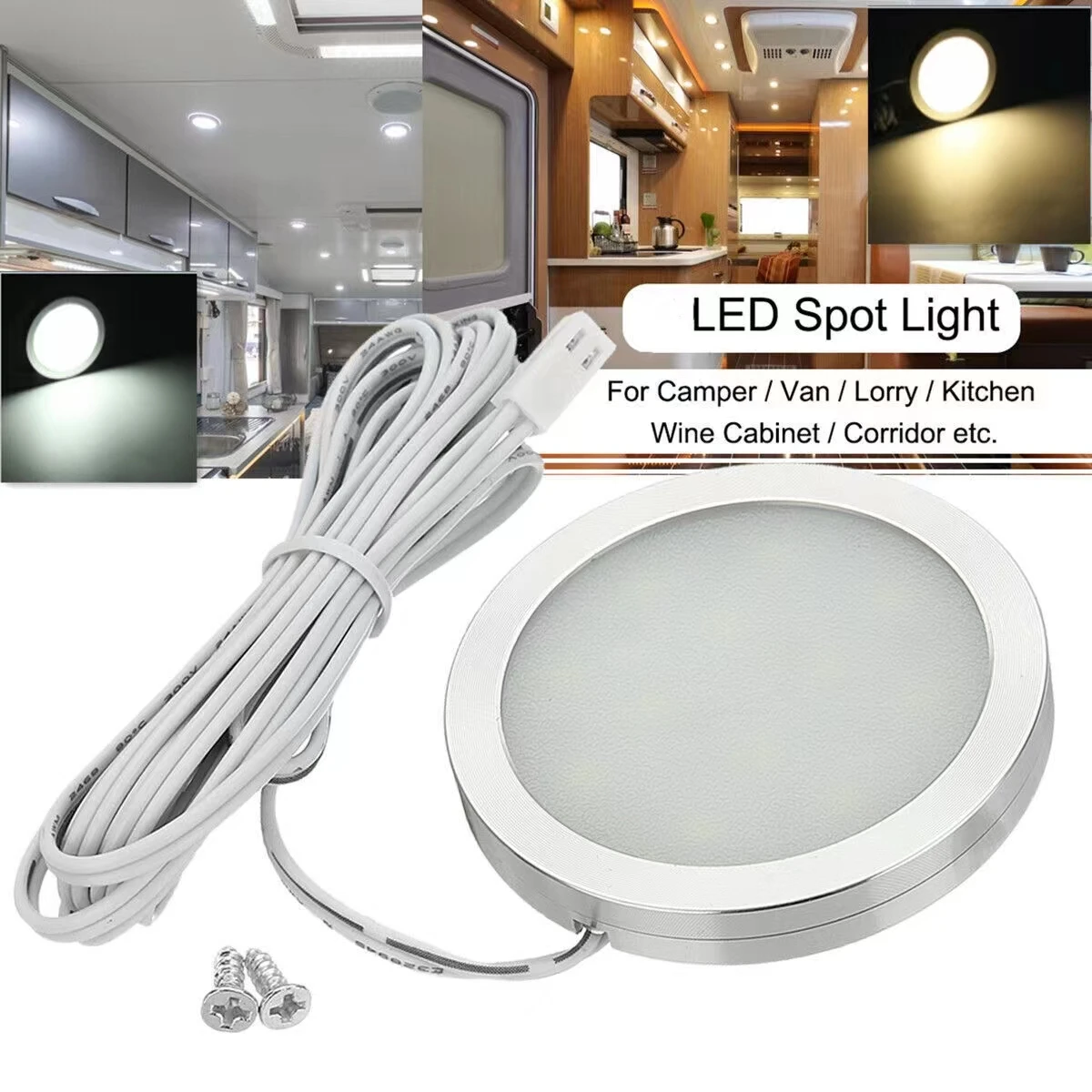 Universele Auto Plafondlamp Verlichting Camper Car... – Vicedeal