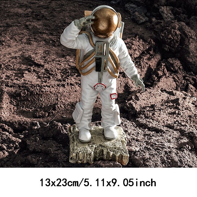 DUVARSAATI Resin Space Man Sculpture abstract scul... – Grandado