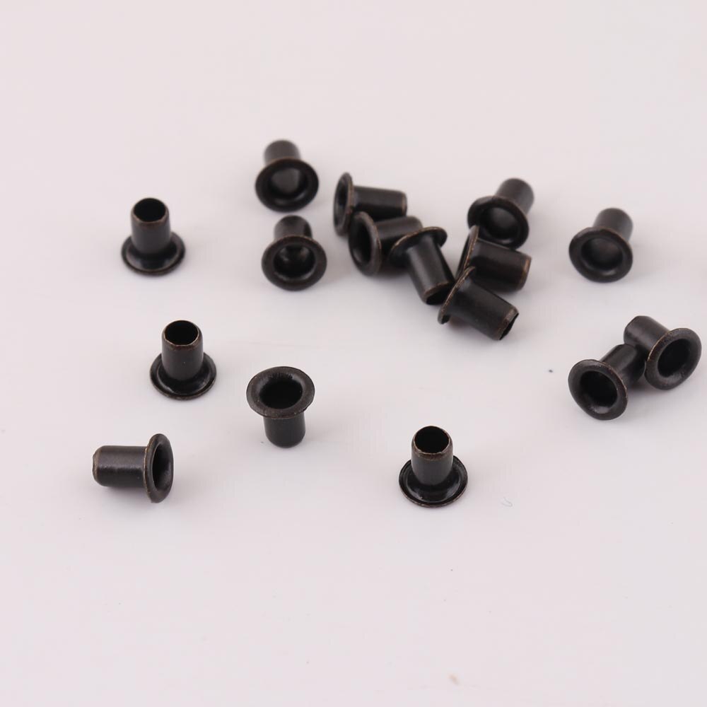 500pcs/lot mini small 4mm outer Black color metal ... – Grandado