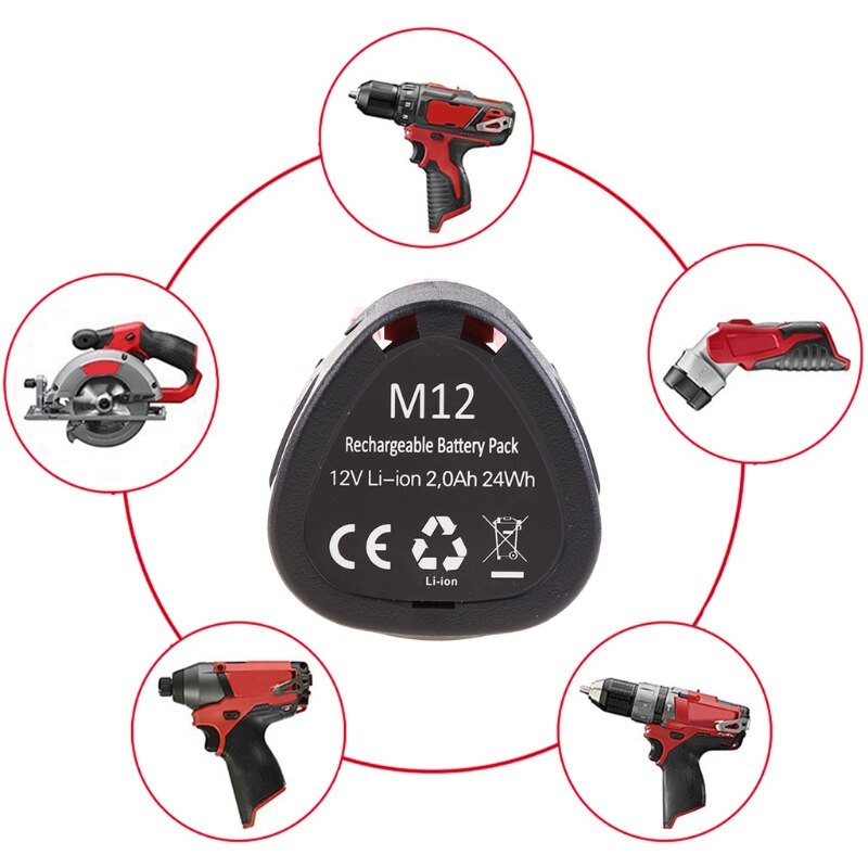 1 Piece Electric Tool M12 Compact Battery Pack Pla... – Grandado