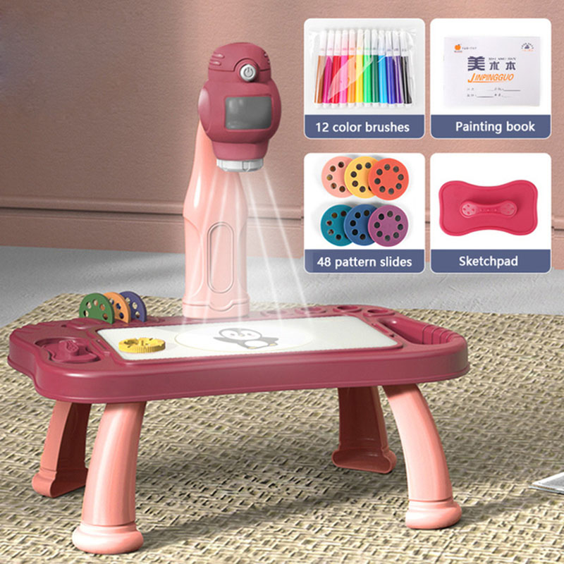 Children Led Projector Art Drawing Table Toys Kids... – Grandado