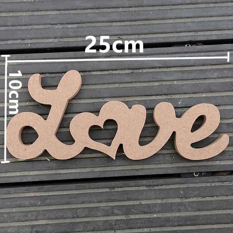 "LOVE" MDF Wooden Letters , wedding, bir... – Grandado