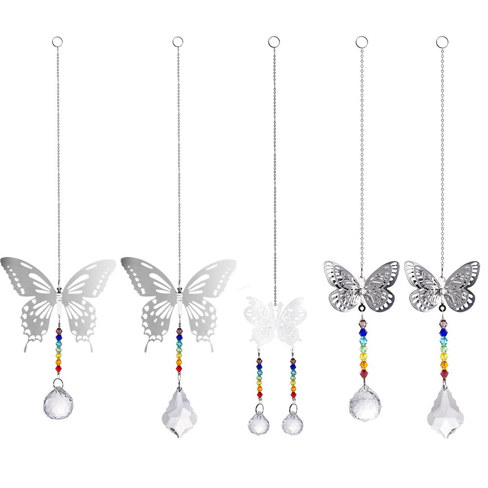 Hanging Home Prisms Rainbow Butterfly Shaped Craft... – Vicedeal