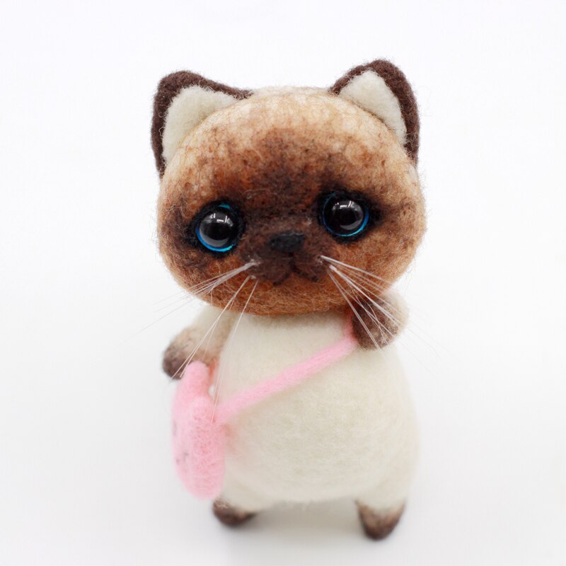 Jiwuo Handmade Pets Toy Doll Wool Felt Needle Poke... – Grandado