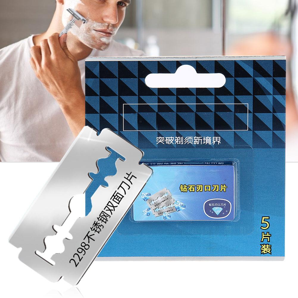 5pcs/set Face Shaving Blades Manual Classic Double... – Vicedeal