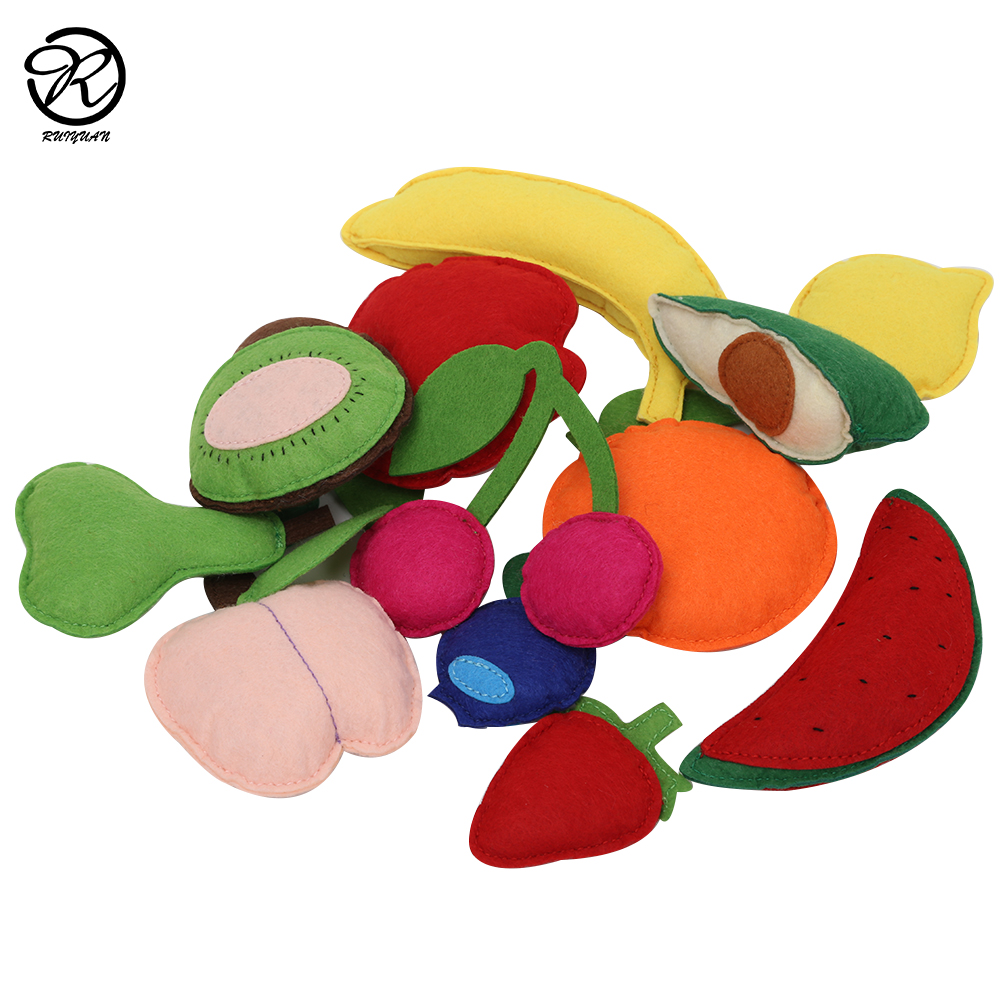 Toddler Learning Toys Felt Fruit Vegetables Set Pr... – Vicedeal