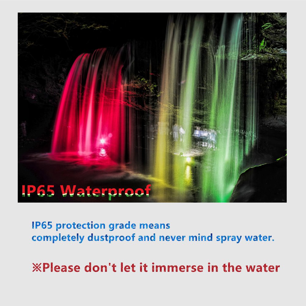 20W RGB LED Flood Lights, Waterproof Outdoor Color... – Vicedeal