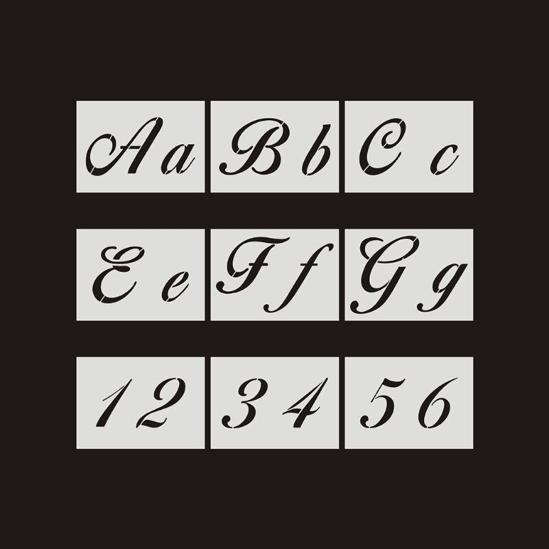 36pcs/set Letter Alphabet Stencil Wall Painting Wo... – Vicedeal