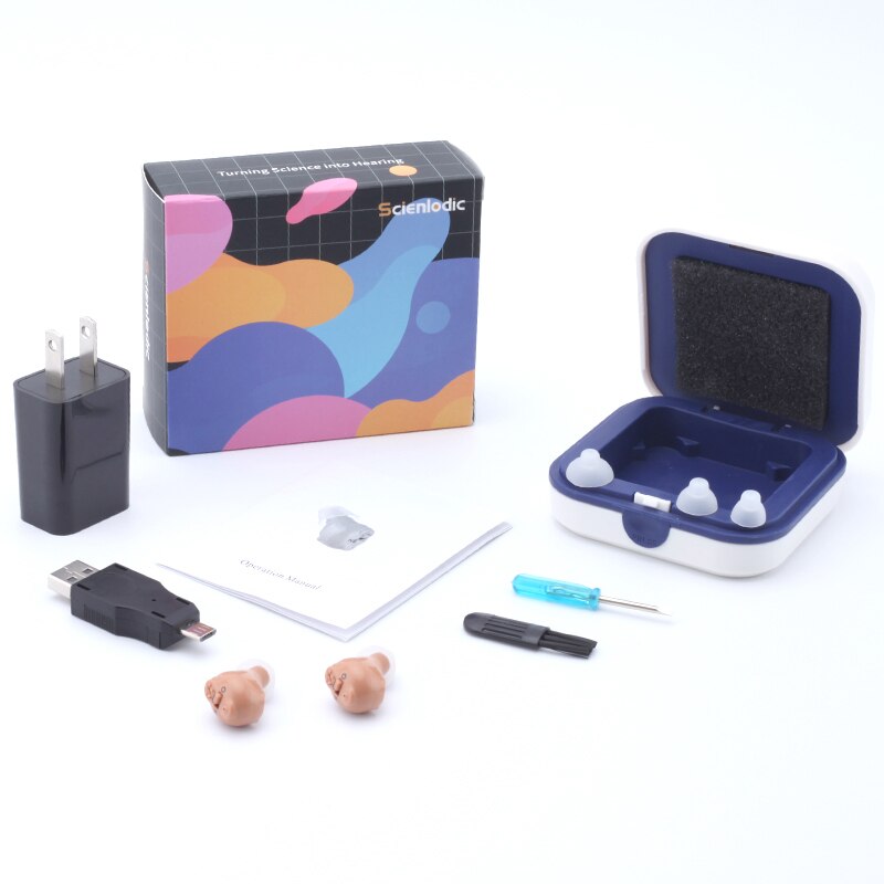 CIC Invisible Hearing Aid Hearing Device Rechargea... – Grandado