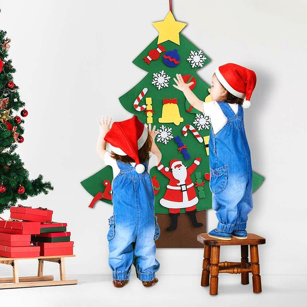 Kids Diy Vilt Kerstboom Kit Muur Opknoping Ornamen... – Grandado