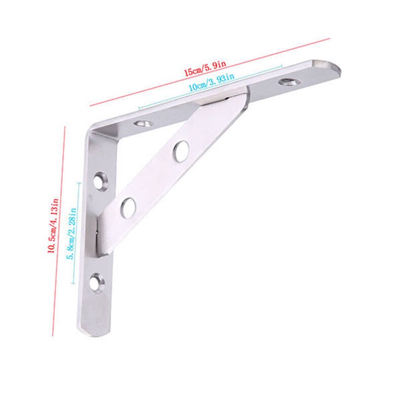 2 stuks 3mm L Vorm Rvs Hangstelling Haakse Beugel ... – Vicedeal