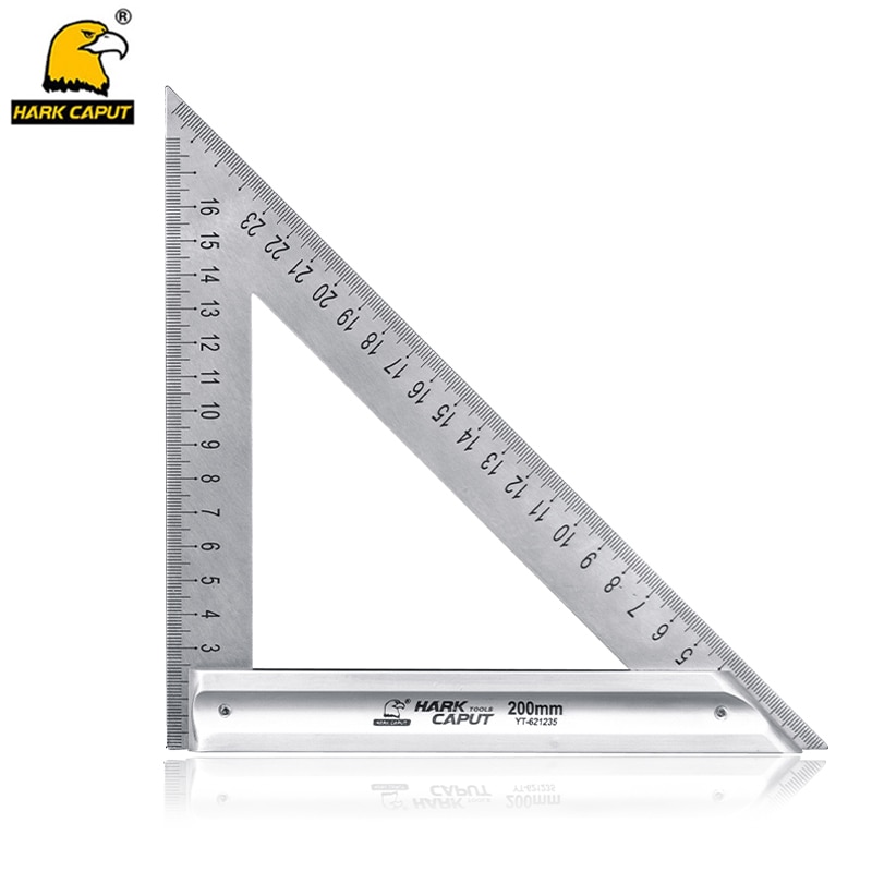 200mm Stainless Steel Triangle Ruler Angle Ruler 9... – Grandado
