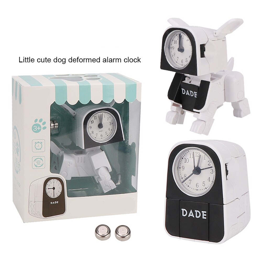 Child Cartoon Dog Alarm Clock Kid Toy Deformation ... – Grandado